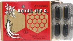 Royal vit g. soft gelatin capsules restorative for mental and physical ...