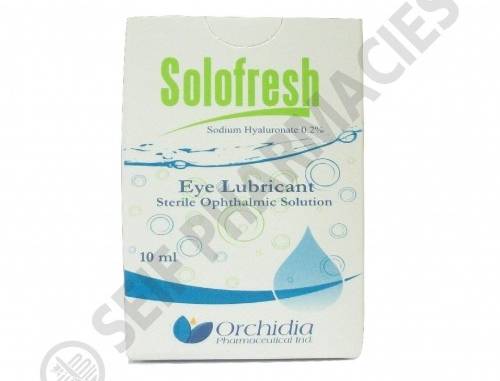 Solofresh eye lubricant sterile ophthalmic solution for dry eye syndrome